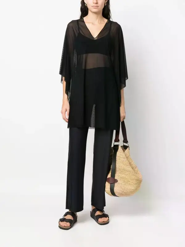 FISICO Sheer V-neck Tunic