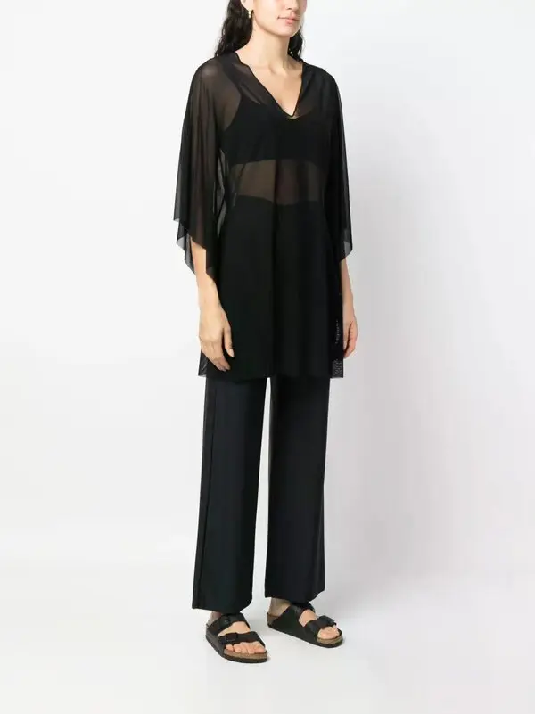 FISICO Sheer V-neck Tunic