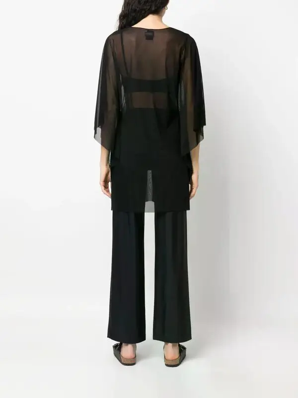 FISICO Sheer V-neck Tunic