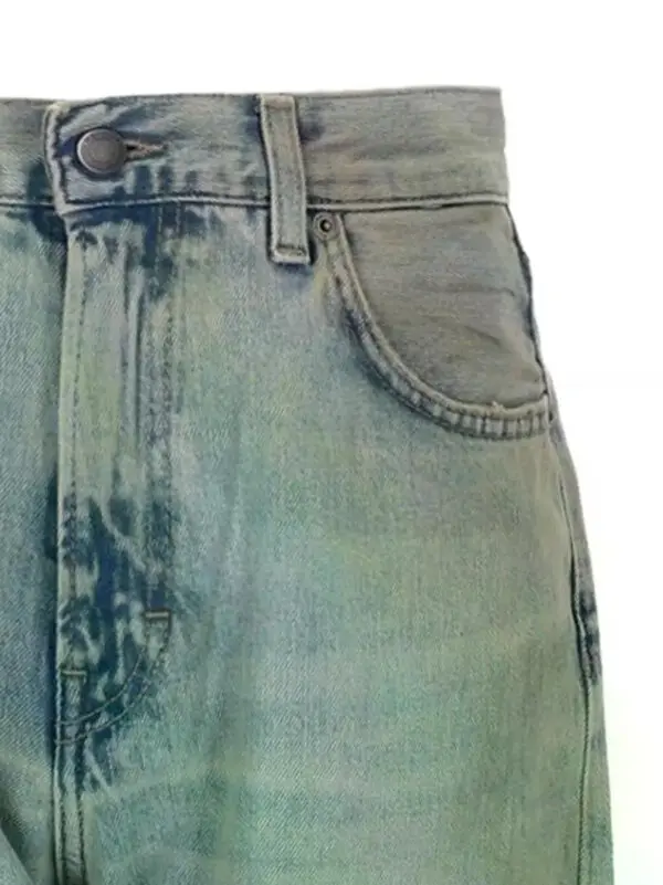 HAIKURE Korea Distressed Wide-leg Jeans