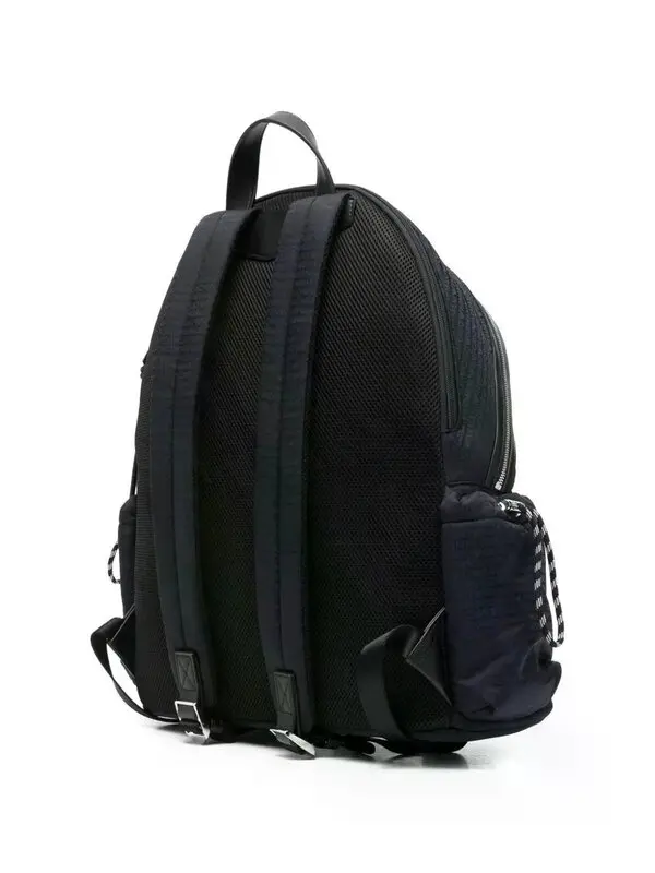 Emporio Armani Logo-jacquard Backpack - Blue