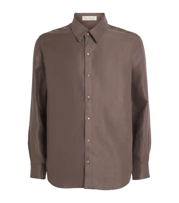 GOD'S TRUE CASHMERE Linen Cocoa Shirt