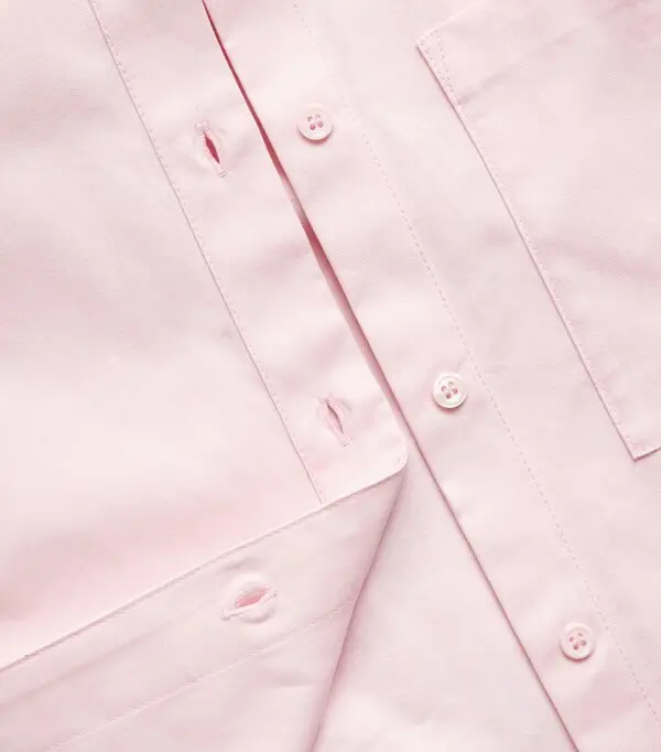 Maje Cotton Shirt With Scarf Detail
