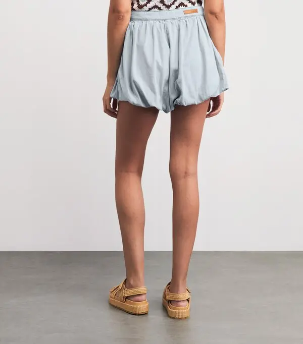 Maje Chambray Bubble-hem Skort