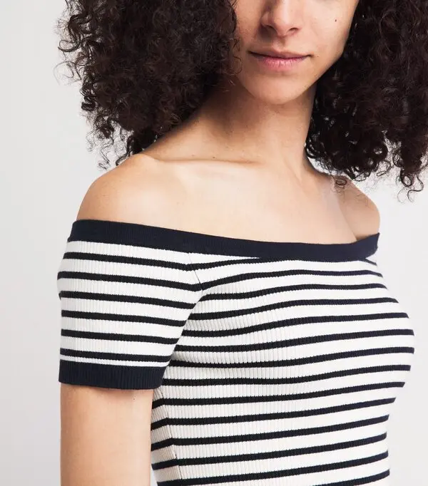 Maje Knitted Off-the-shoulder Top