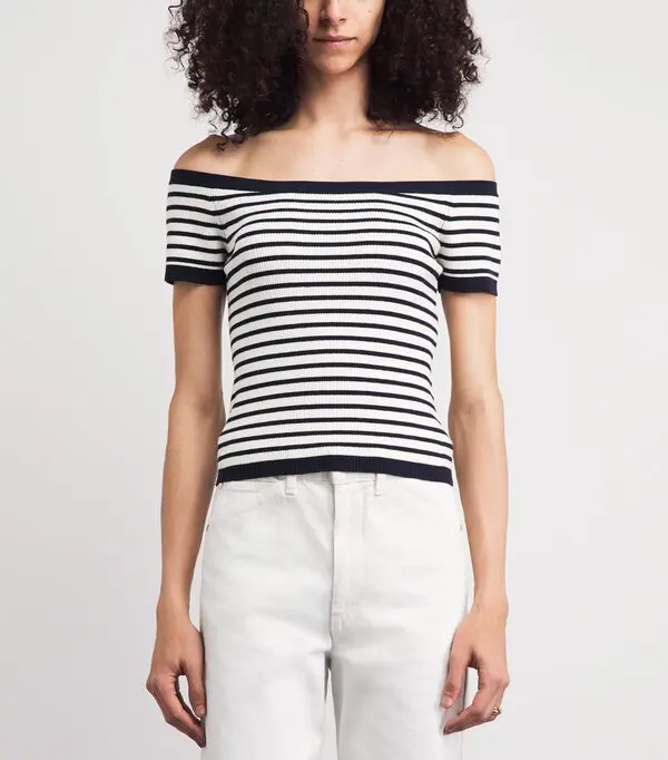 Maje Knitted Off-the-shoulder Top