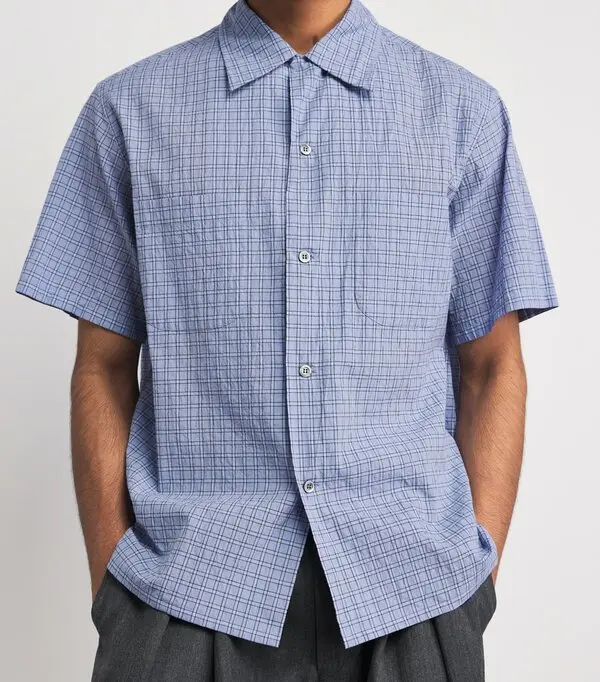 MAISON MARGIELA Check Open-collar Shirt