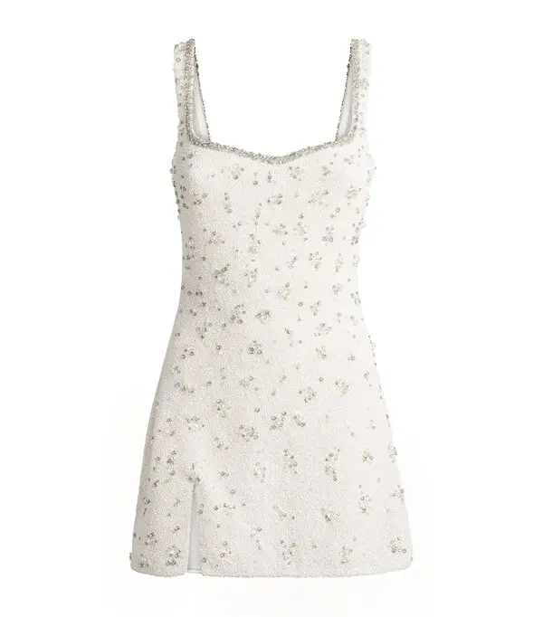 CLIO PEPPIATT Bridal Crystal Mini Dress