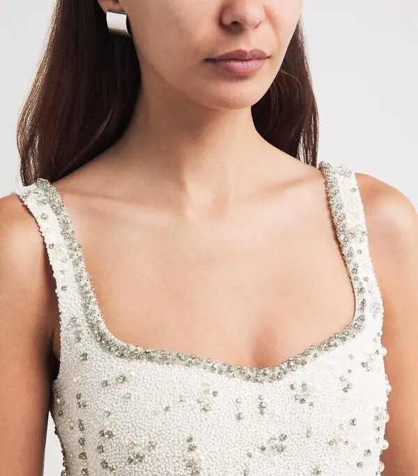 CLIO PEPPIATT Bridal Crystal Mini Dress