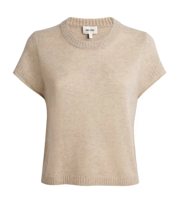 ME+EM Cashmere Cropped T-shirt