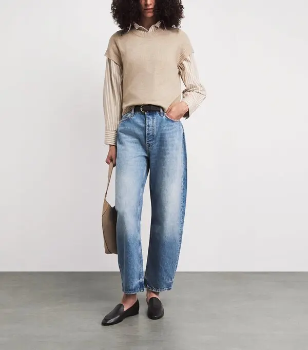 ME+EM Cashmere Cropped T-shirt