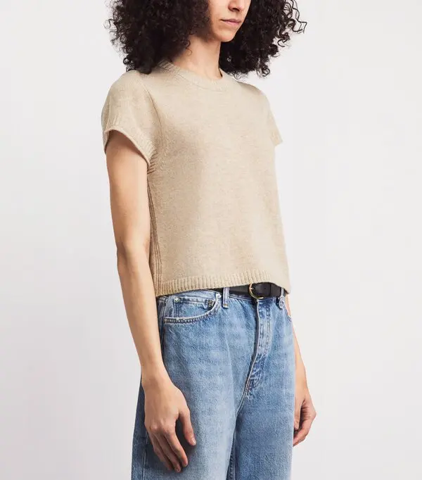 ME+EM Cashmere Cropped T-shirt