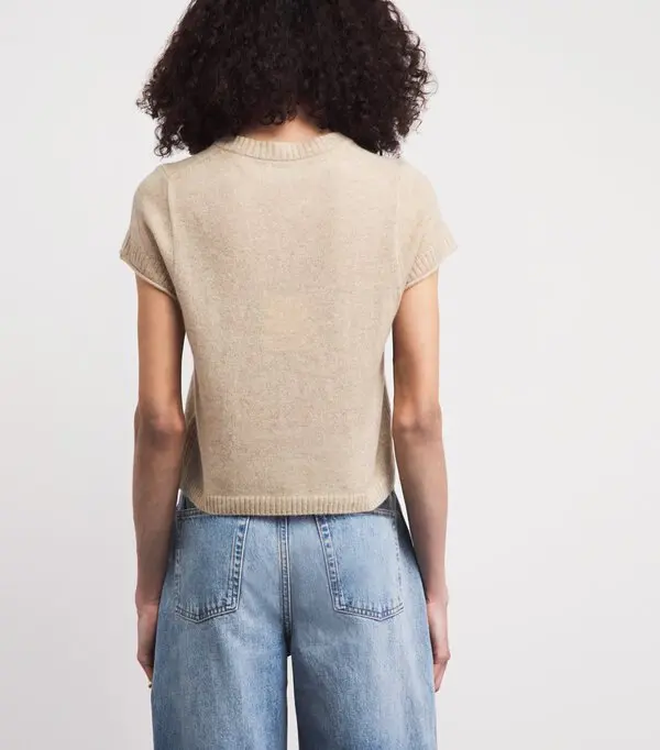 ME+EM Cashmere Cropped T-shirt