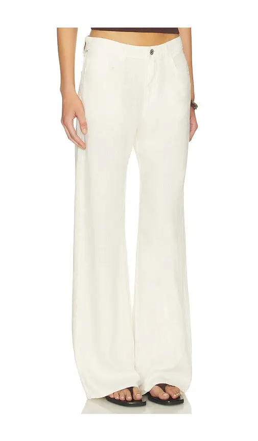 Citizens Of Humanity Nora Linen Trouser Leg Pants - Vanilla