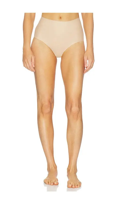 Commando Cotton High Rise Bikini Panty - Beige