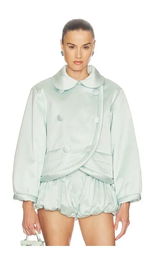 HELSA Sateen Puff Jacket - Glacier Blue