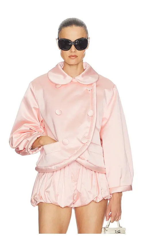 HELSA Sateen Puff Jacket - Shell Pink