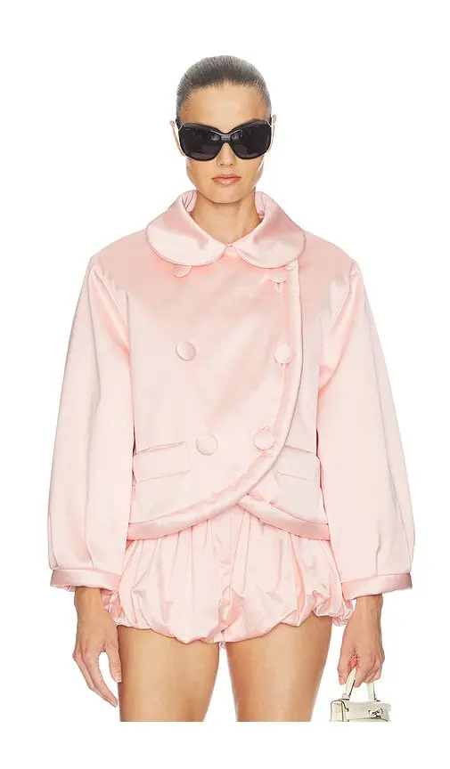 HELSA Sateen Puff Jacket - Shell Pink
