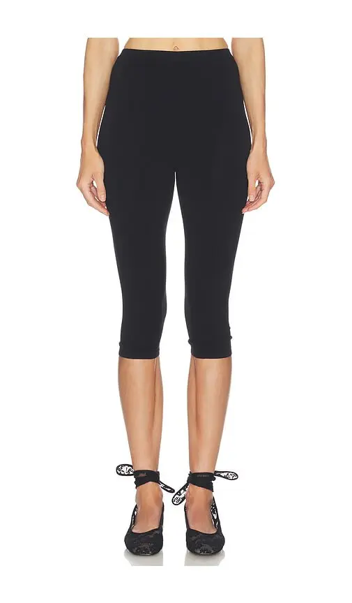 HELSA Beckette Knit Capri - Black