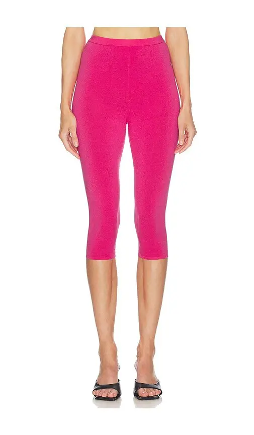 HELSA Beckette Knit Capri - Shocking Pink