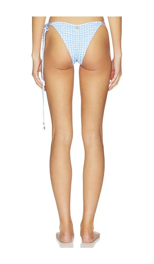BANANHOT Kyma Bikini Bottom - Light Blue Gingham