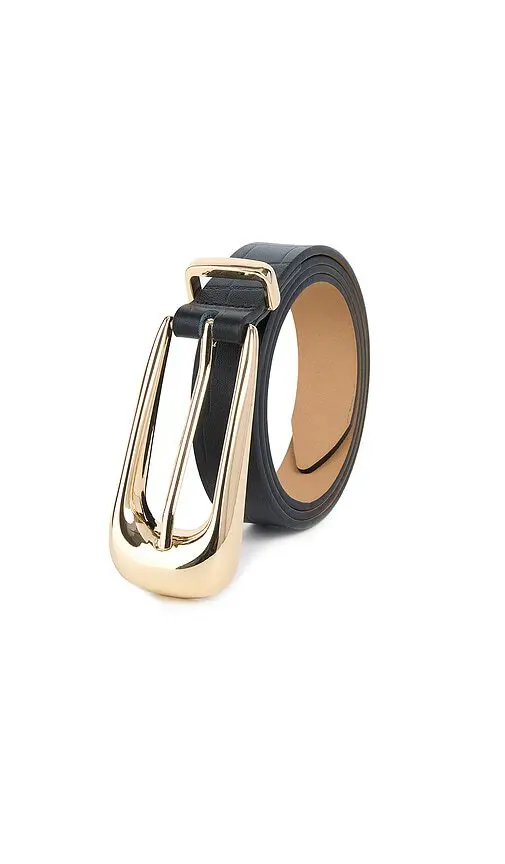 Ettika Large Signature Buckle Belt - Black