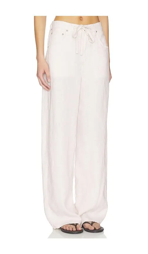 Citizens Of Humanity Petite Brynn Drawstring Trouser Pants - Pale Stone