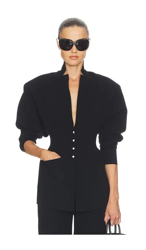HELSA Louisse Structured Blazer - Black