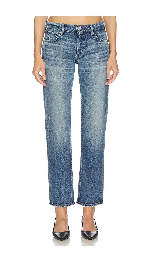 Moussy Vintage Mallard Slim Straight Jeans - Blue