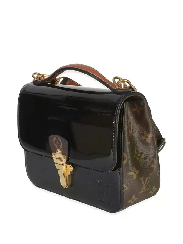 LOUIS VUITTON Cherrywood Bb Monogram Handbag - Black
