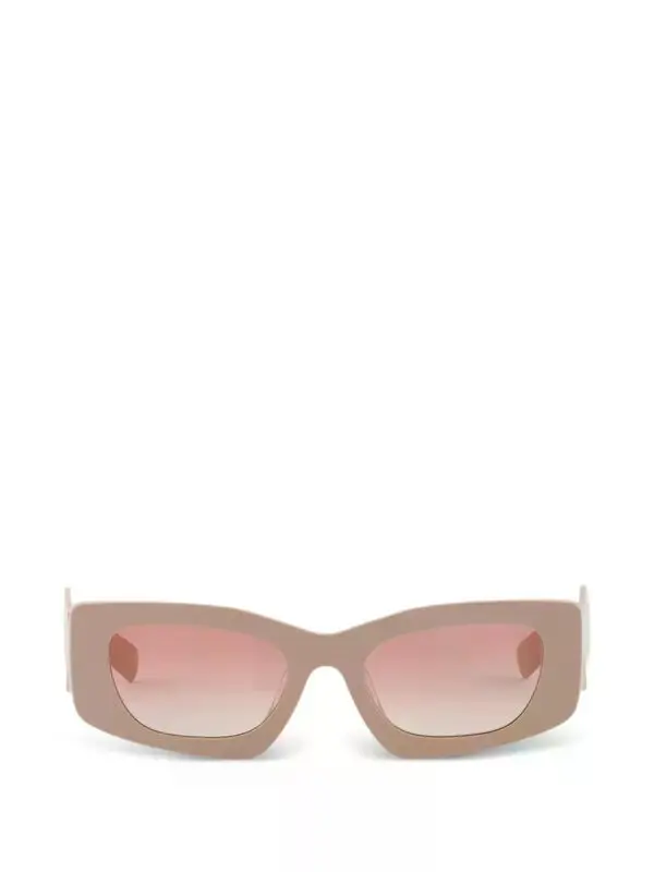 Prada Sunglasses With Triangle Logo - Neutrals