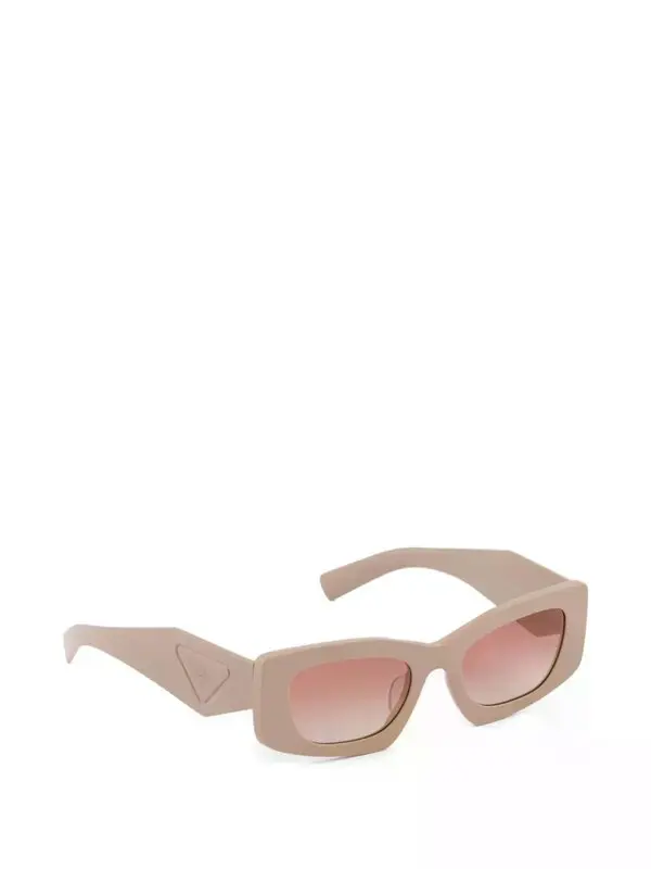 Prada Sunglasses With Triangle Logo - Neutrals