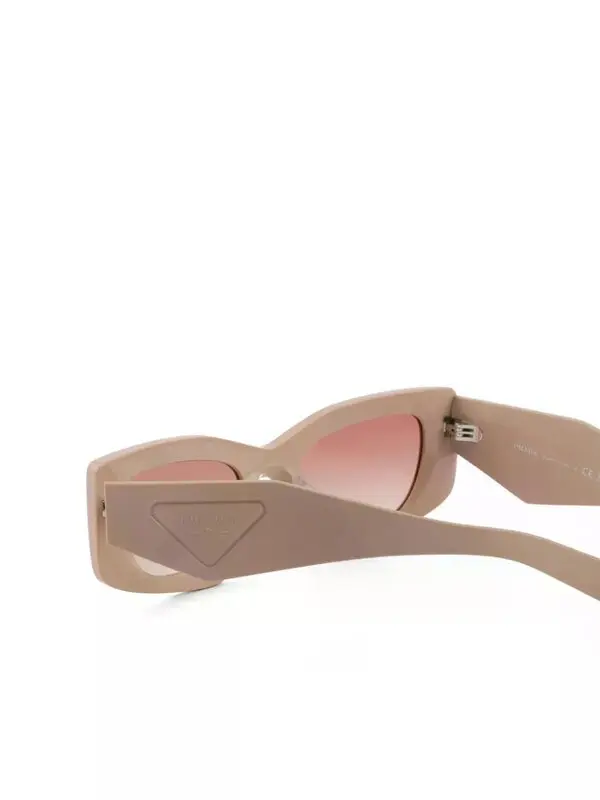 Prada Sunglasses With Triangle Logo - Neutrals