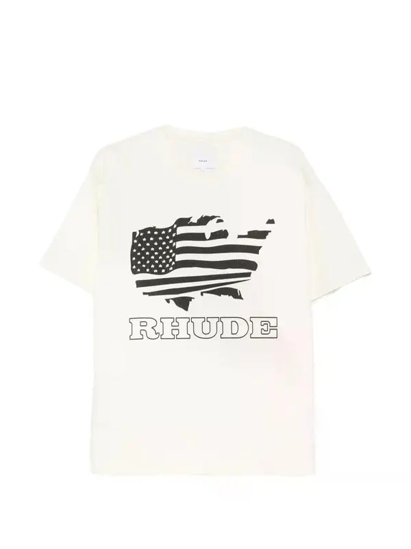 Rhude Graphic-print T-shirt - Neutrals