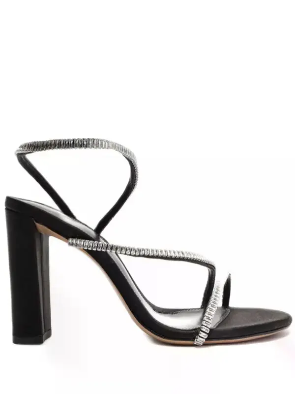 ALEXANDRE BIRMAN Polly Zircone 85 Leather Sandals