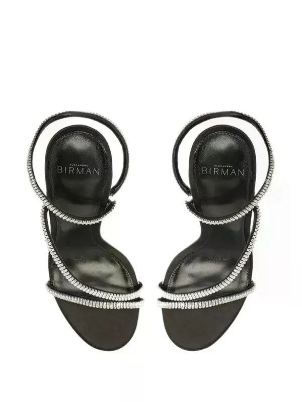 ALEXANDRE BIRMAN Polly Zircone 85 Leather Sandals