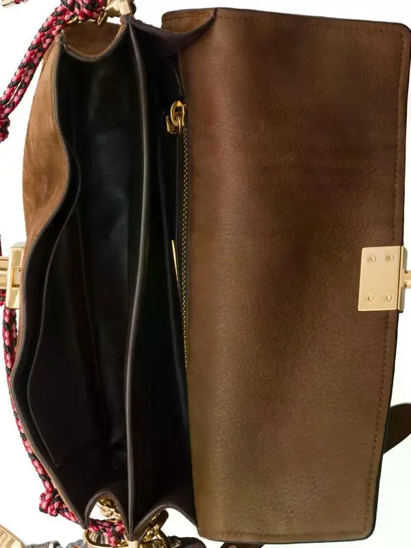 Prada Soft Sound Suede Shoulder Bag - Brown