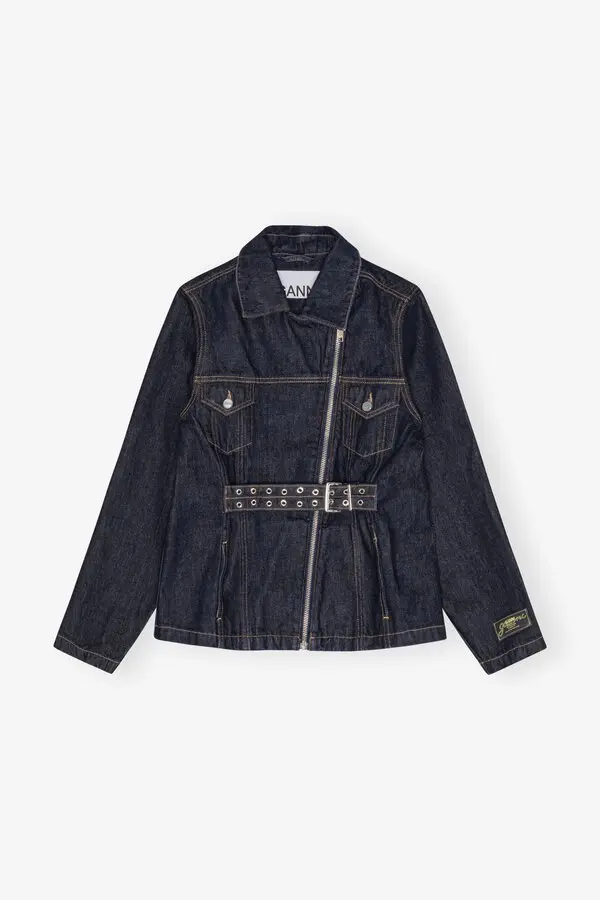 GANNI Denim Jacket - Navy