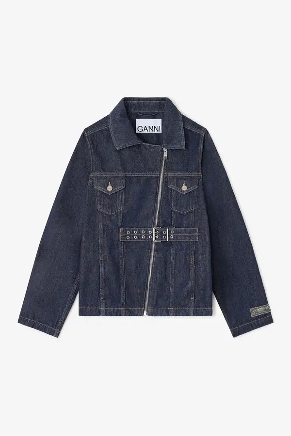GANNI Denim Jacket - Navy