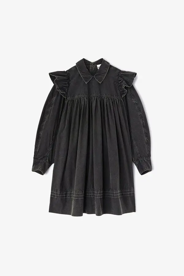 GANNI Washed Mini Shirt Dress