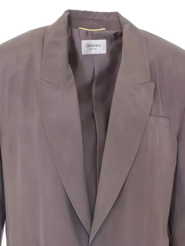 Saint Laurent Button-fastening Silk Jacket