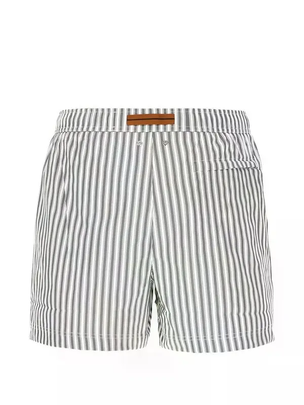 Zegna Striped Swim Shorts - Blue
