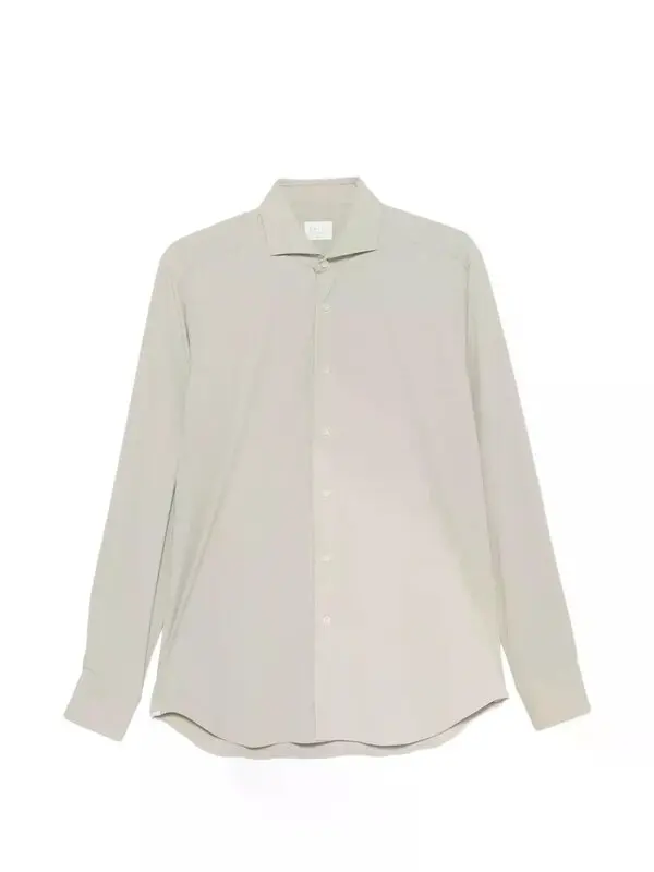 XACUS Spread-collar Long-sleeve Shirt - Neutrals