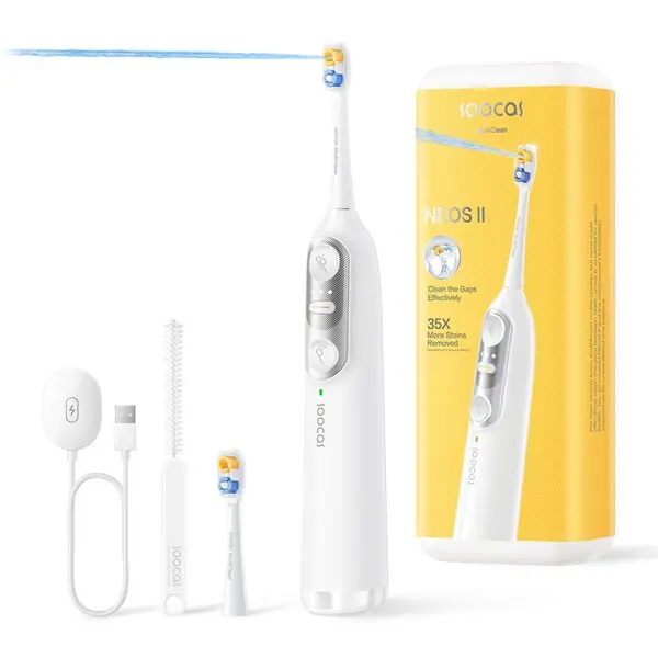 SOOCAS Neos Ii Electric Toothbrush With Water Flosser - White
