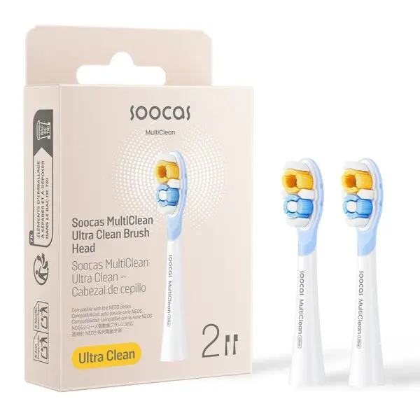 SOOCAS Multiclean Ultra Clean Electric Toothbrush Replacement Heads - No Color