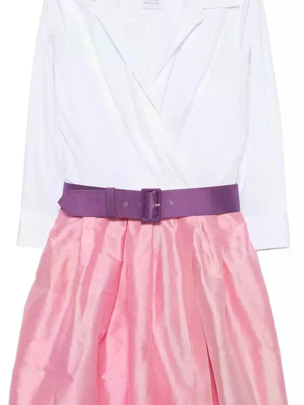 SARA ROKA Belted Wrap-style Dress
