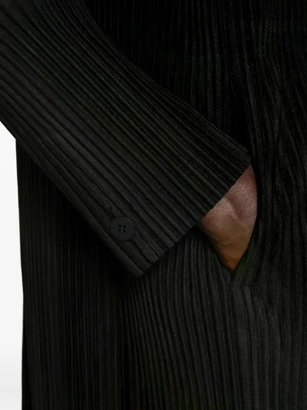 Issey Miyake Plissé-effect Coat