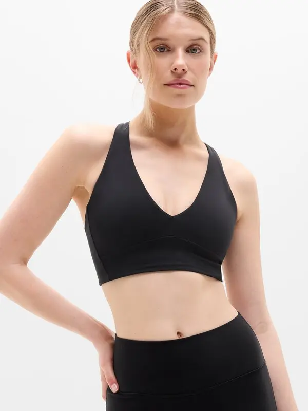 Athleta Transcend Longline Bra A-c - Black