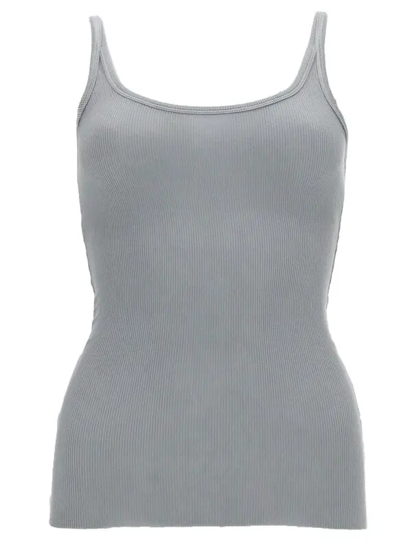 MSGM Ribbed Tank Top - Grey
