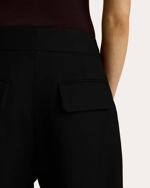 Marina Moscone Tailored Wool Cocoon Trousers